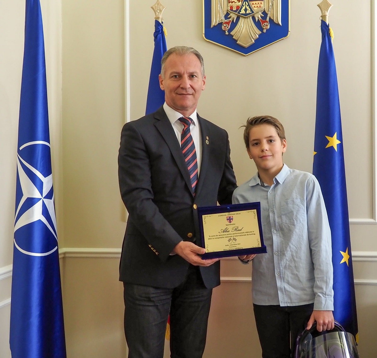 PREȘEDINTELE CJ SĂLAJ A PRIMIT VIZITA ZĂLĂUANULUI ALEX RAD, NOUA ...