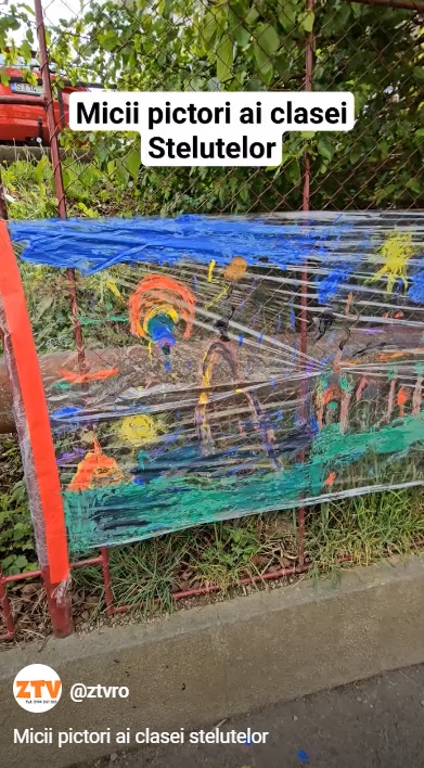 Micii pictori ai clasei stelutelor, de la scoala Gh. Lazar Zalau - ZTV ...