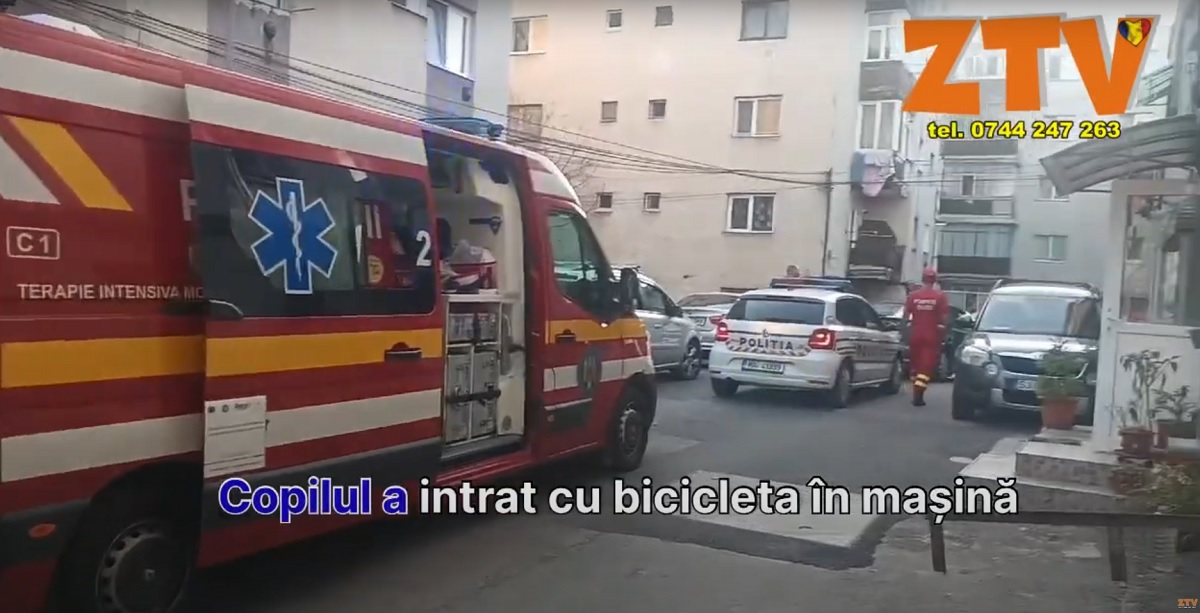 Copilul de 6 ani a intrat cu bicicleta în mașină - ZTV.ro - Zalau TV