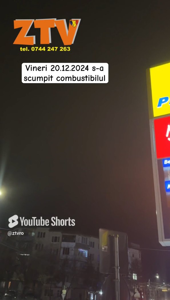 Vineri 20.12.2024 s-a scumpit combustibilul - ZTV.ro - Zalau TV