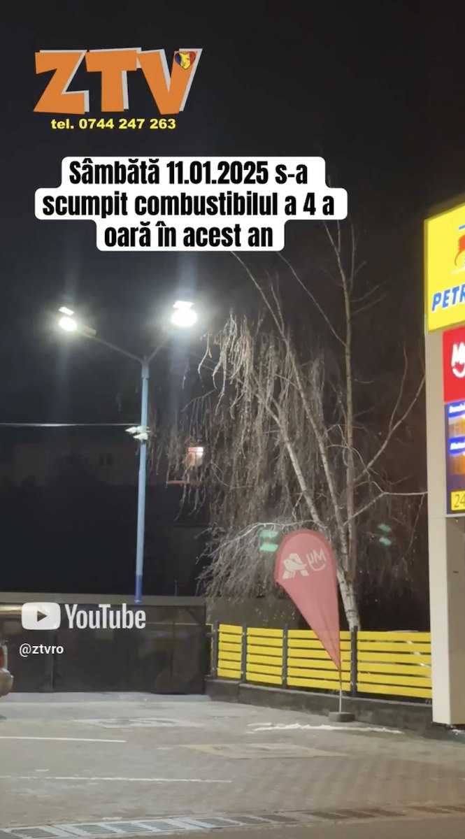 Sâmbătă 11.01.2025 s-a scumpit combustibilul a 4 a oară în acest an - ZTV.ro - Zalau TV