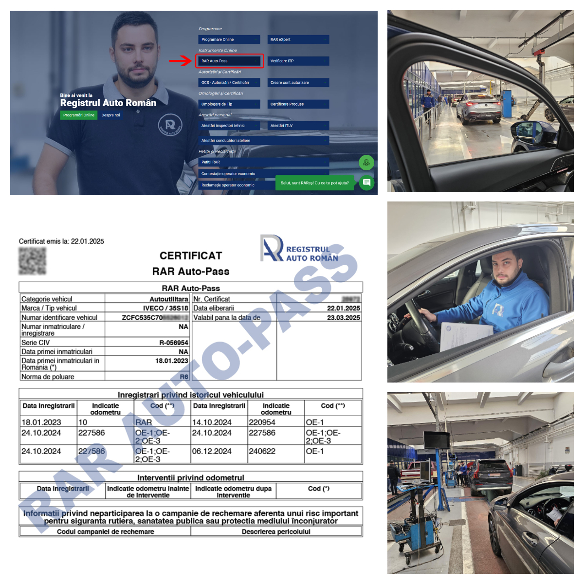 RAR Auto-Pass – Certificat emis EXCLUSIV de Registrul Auto Român! - ZTV ...