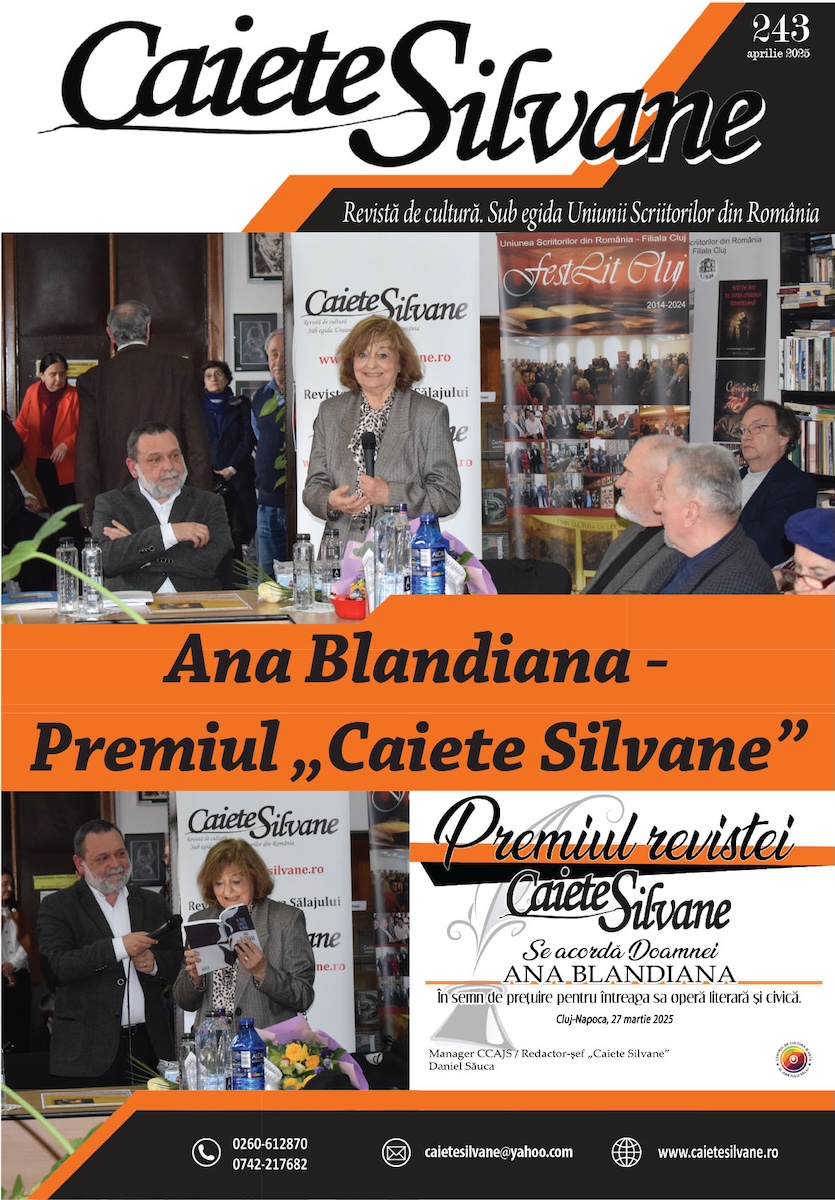 A apărut ediția online a numărului 243 (aprilie 2025) al revistei „Caiete Silvane” - ZTV.ro ...