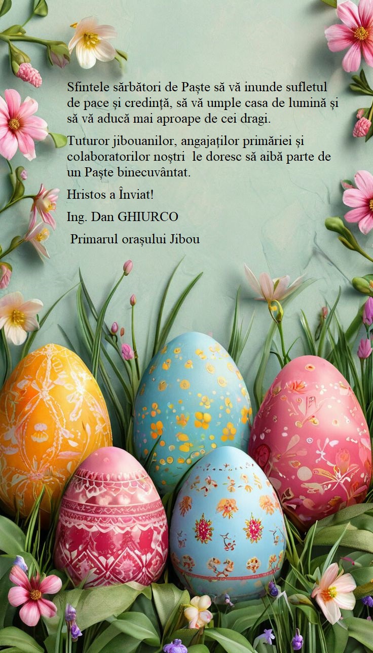 Ing. Dan GHIURCO, Primarul orașului Jibou: -Hristos a Înviat! - ZTV.ro - Zalau TV